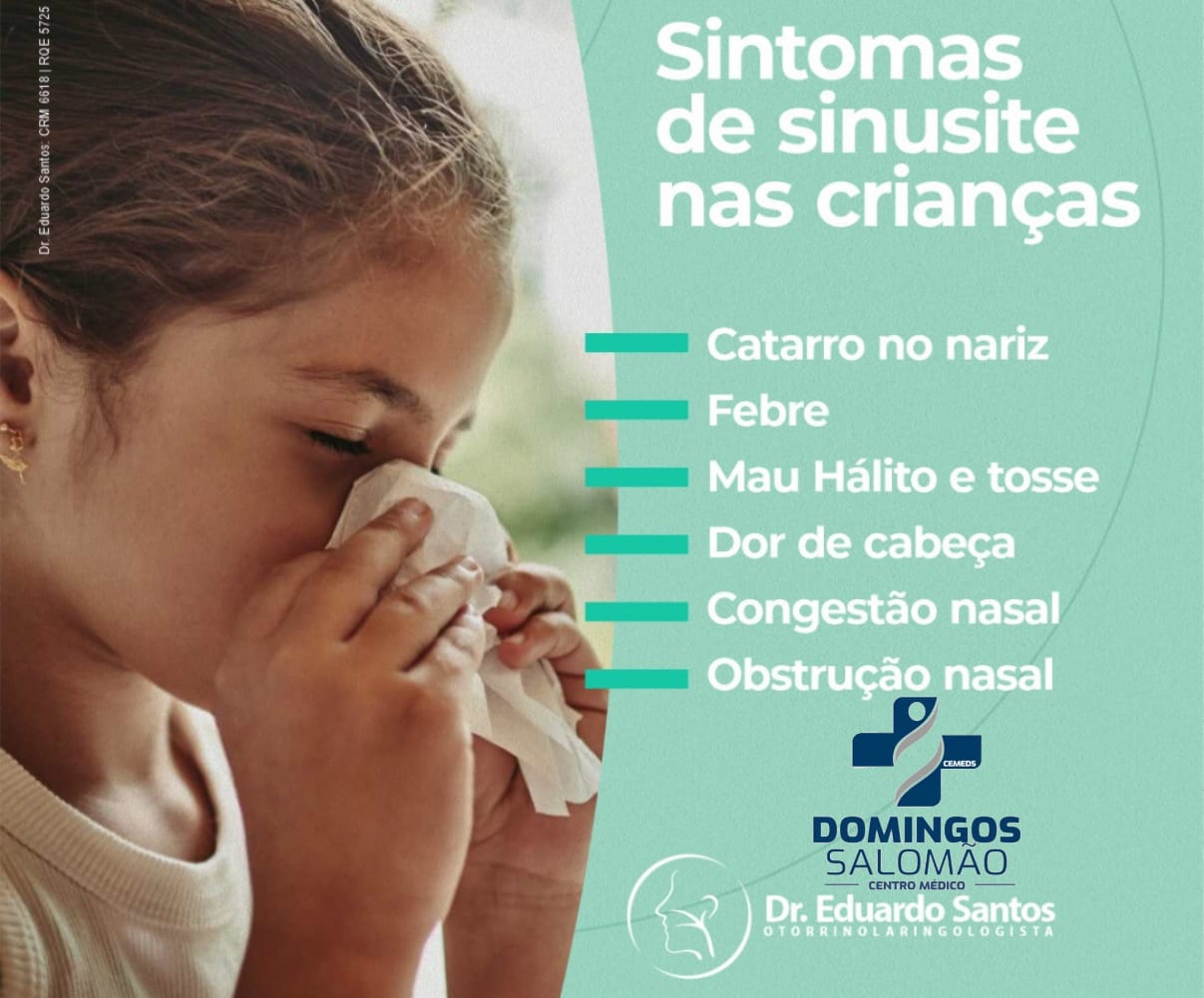 Sintomas de sinusite nas crianças; Centro Médico Domingos Salomão - O ...